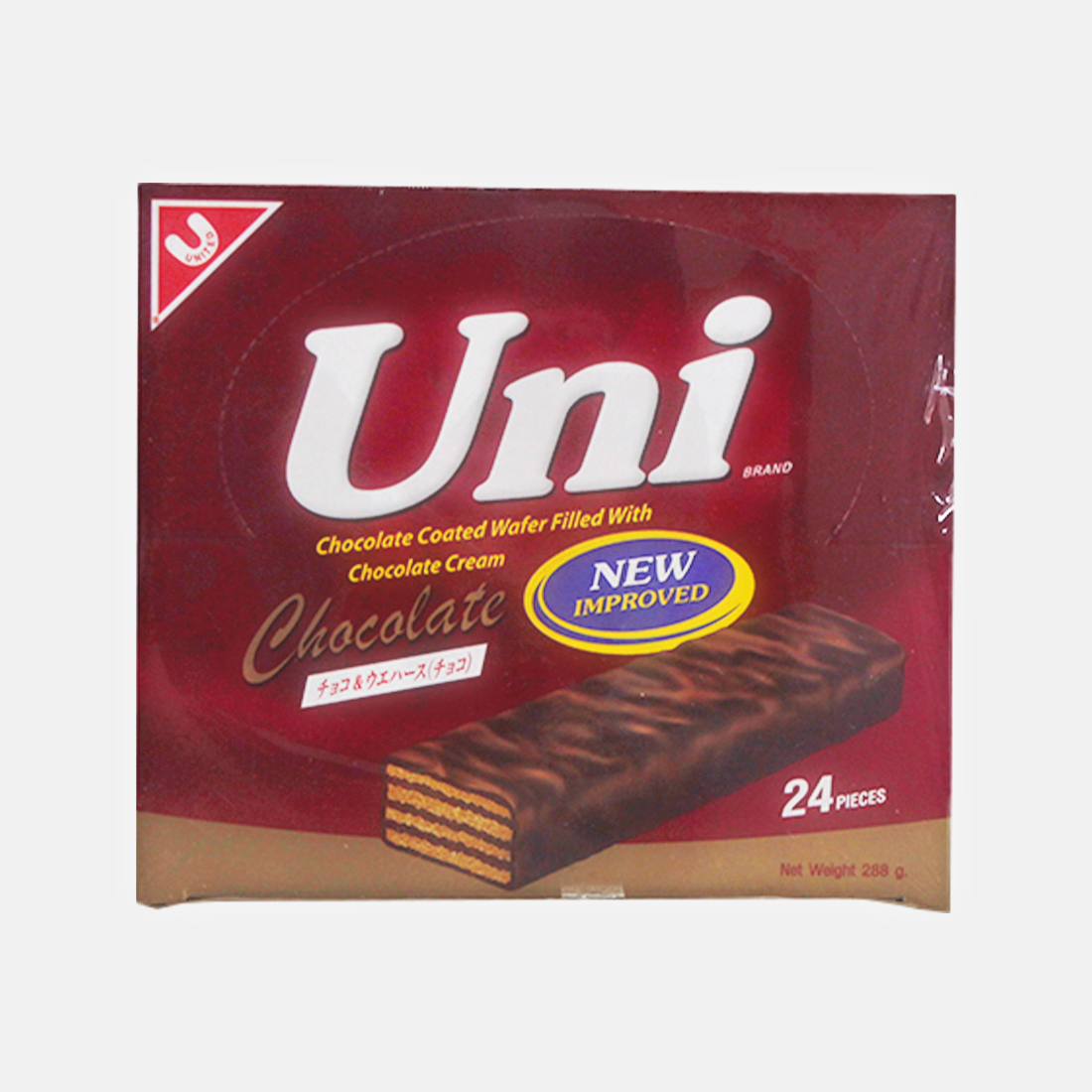 Uni Chocolate Wafer 288g*24pcs